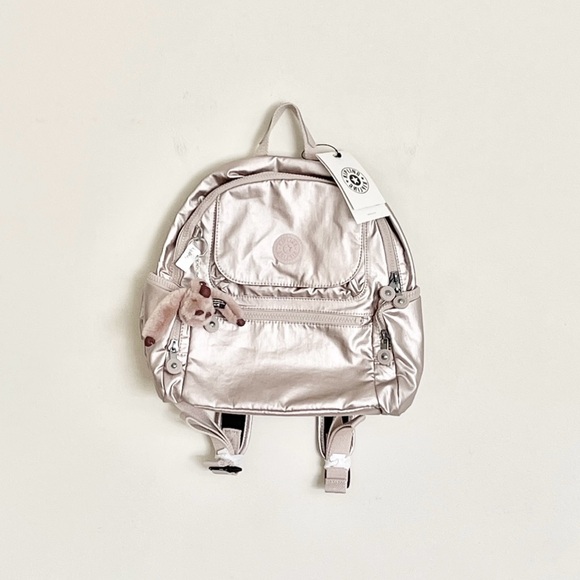 Kipling | Bags | New Kipling Matta Rose Quartz Metallic Backpack Bp447 | Poshmark